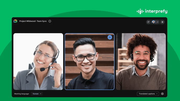 How does Interprefy work with Google Meet?